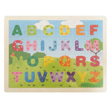 Alphabet Jigsaw Puzzle, Mdf wood.