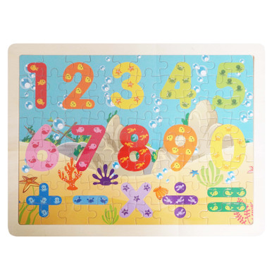 Numbers Jigsaw Puzzle, Mdf wood.