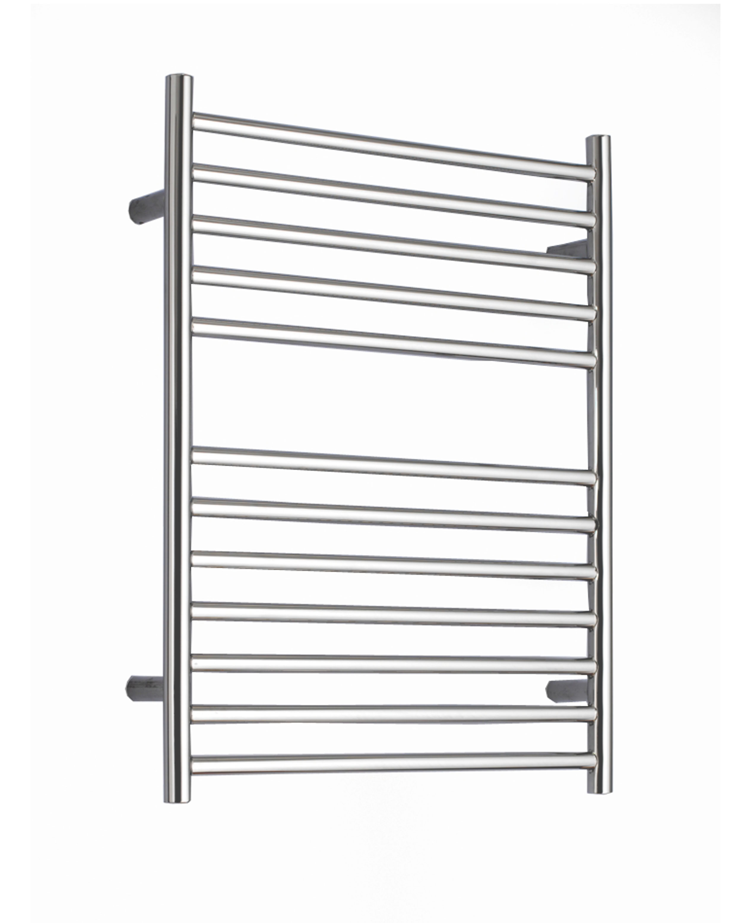 Cruise hot water brushed stainless steel towel radiator - size options