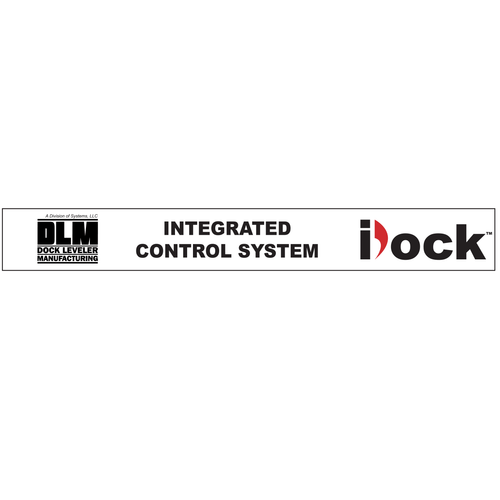 iDock Decal, "Integrated Control System" - DLM - Systems Loading Dock Parts