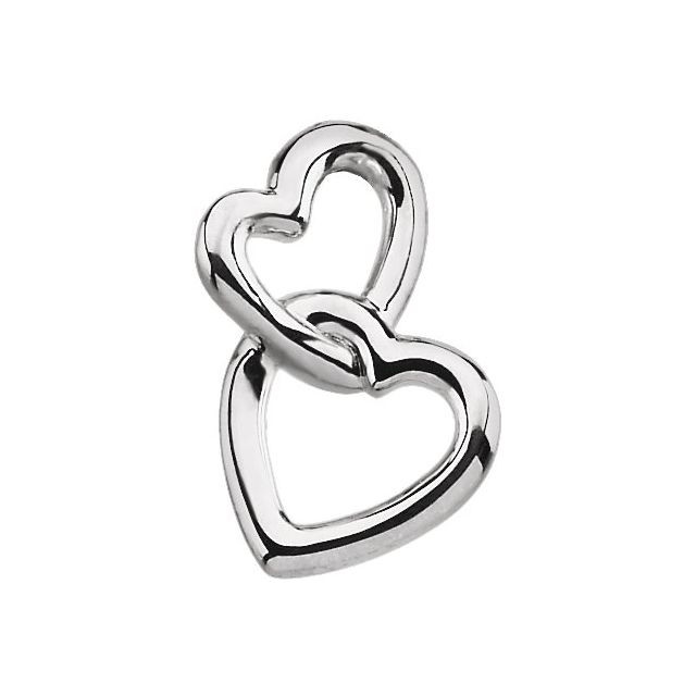 interlocking heart pendant