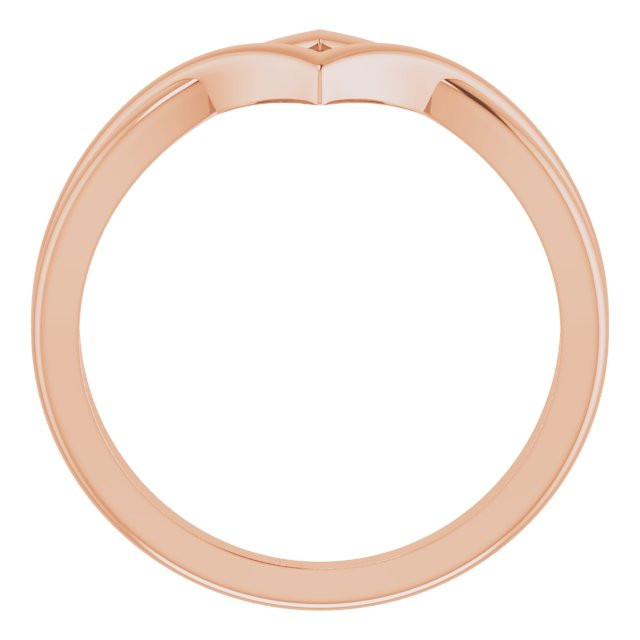18K Rose Gold Geometric Negative Space Ring - Gracious Rose Jewelry