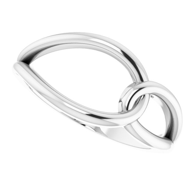 14K White Gold Interlocking Circle Ring - Gracious Rose Jewelry
