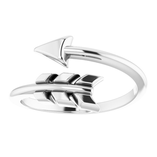 14K White Gold Arrow Ring - Gracious Rose Jewelry