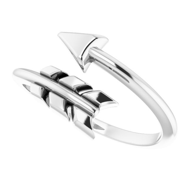 14K White Gold Arrow Ring - Gracious Rose Jewelry