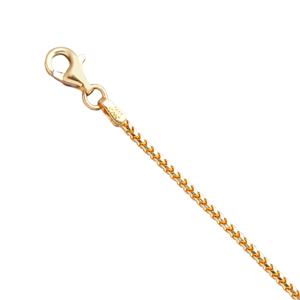 18K Yellow Gold 1.5mm Franco Chain - Gracious Rose Jewelry