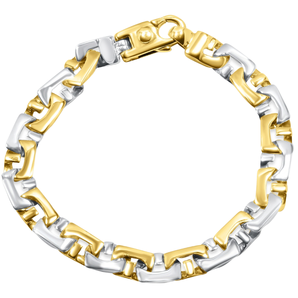 18k Handcrafted 8mm Link Chain - Gracious Rose Jewelry