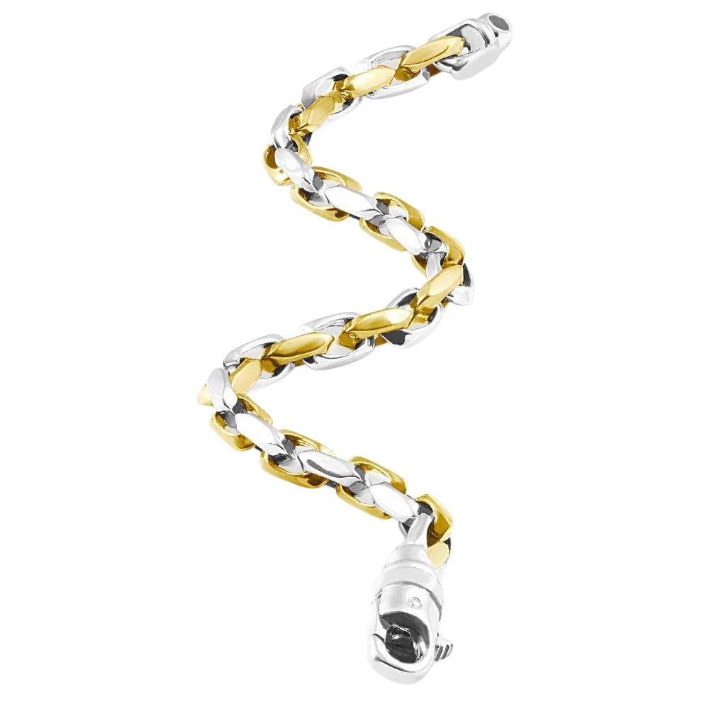 18k Handcrafted 6mm Edged Link Chain - Gracious Rose Jewelry