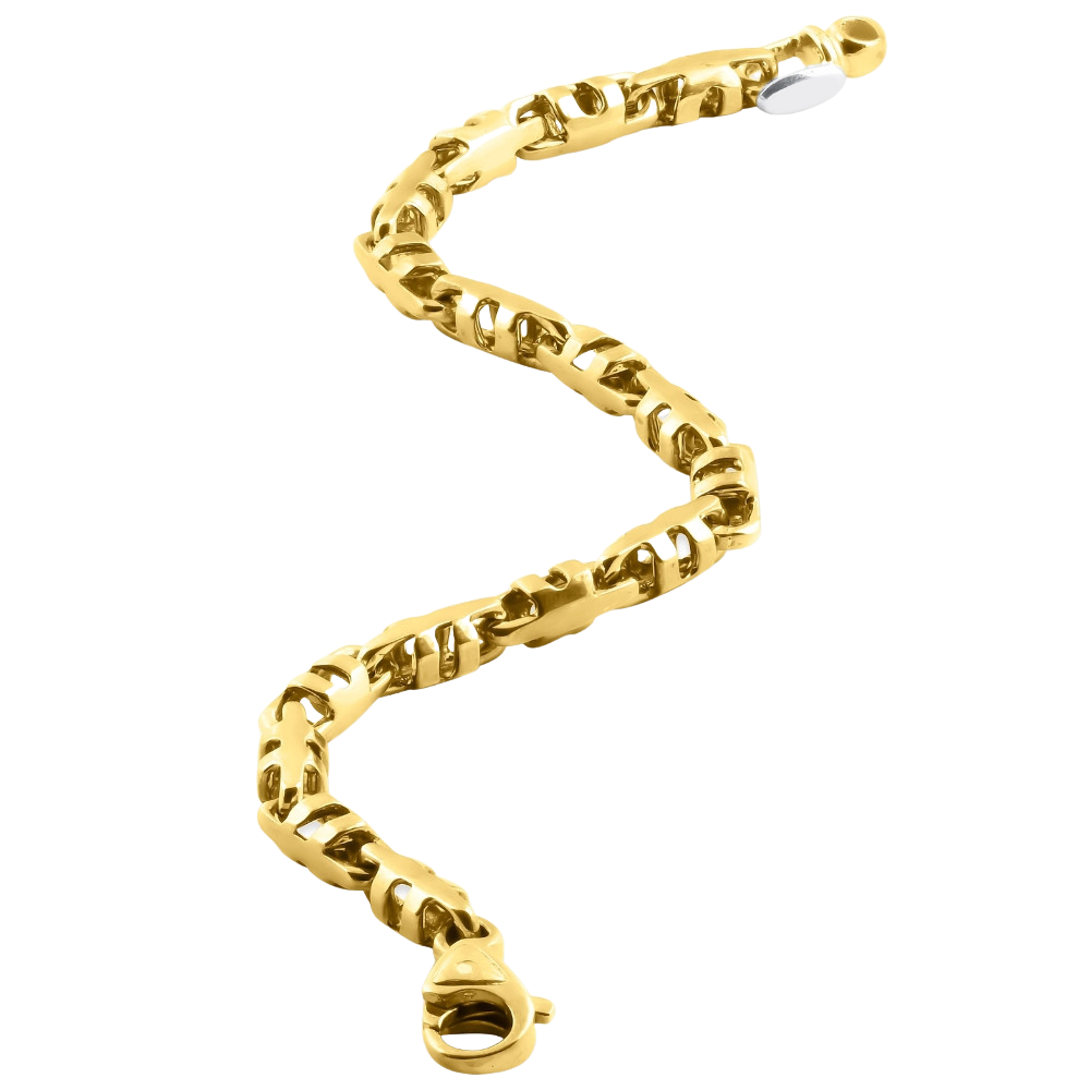 18k Handcrafted 6mm Barrel Link Chain - Gracious Rose Jewelry