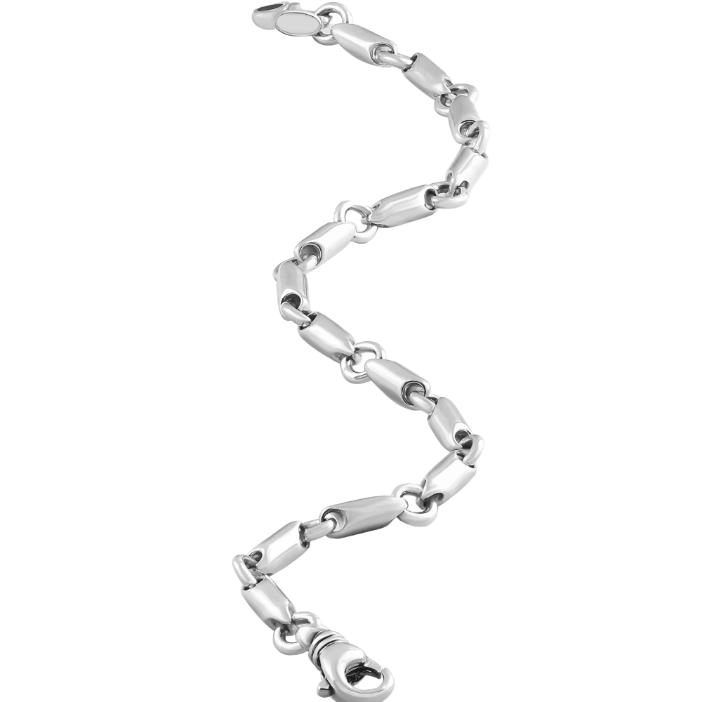 18k Handcrafted 4mm Barrel Link Chain - Gracious Rose Jewelry