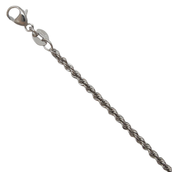 Platinum 2.0mm Laser Rope Chain - PlatinumOnly