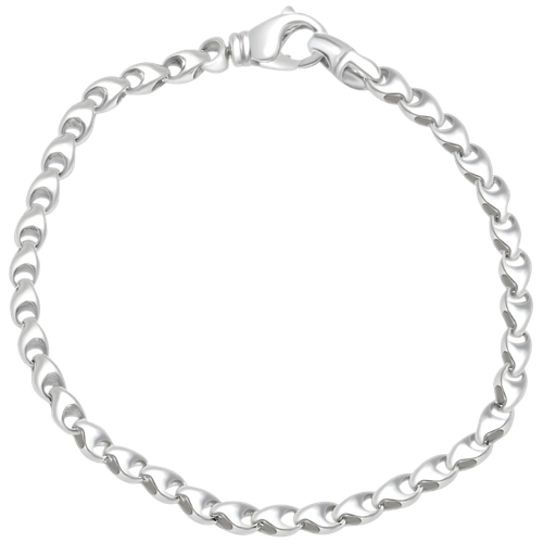 18k Handcrafted 4.5mm Tab Link Chain - Gracious Rose Jewelry