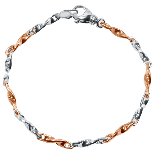 Platinum Twisted Bar Chain - PlatinumOnly.com