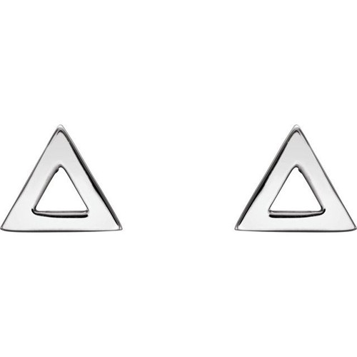 Platinum Triangle Earrings at PlatinumOnly.com