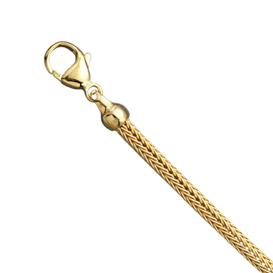 14K Yellow Gold 3.1mm Foxtail Chain - Gracious Rose Jewelry