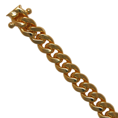 14K Yellow Gold 5.8mm Oval Curb Chain - Gracious Rose Jewelry