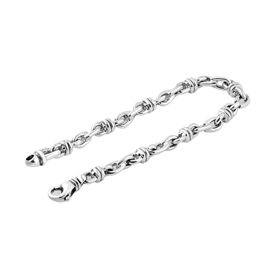 18k Handcrafted 6mm Ricochet Link Chain - Gracious Rose Jewelry