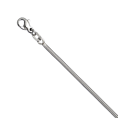 Platinum Rounded Snake Chain - PlatinumOnly.com