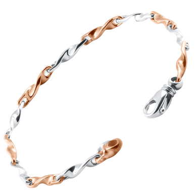Platinum Twisted Bar Chain - PlatinumOnly.com