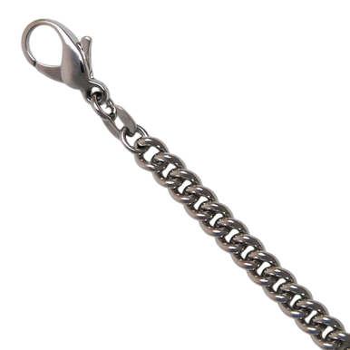 Platinum 4.0mm Round Curb Chain - PlatinumOnly