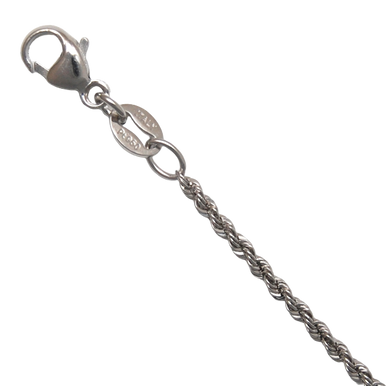 4mm platinum rope chain store