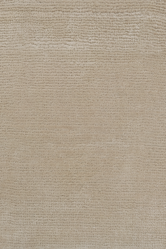 Polished Cotton Ecru Handknotted Cut Pile rug