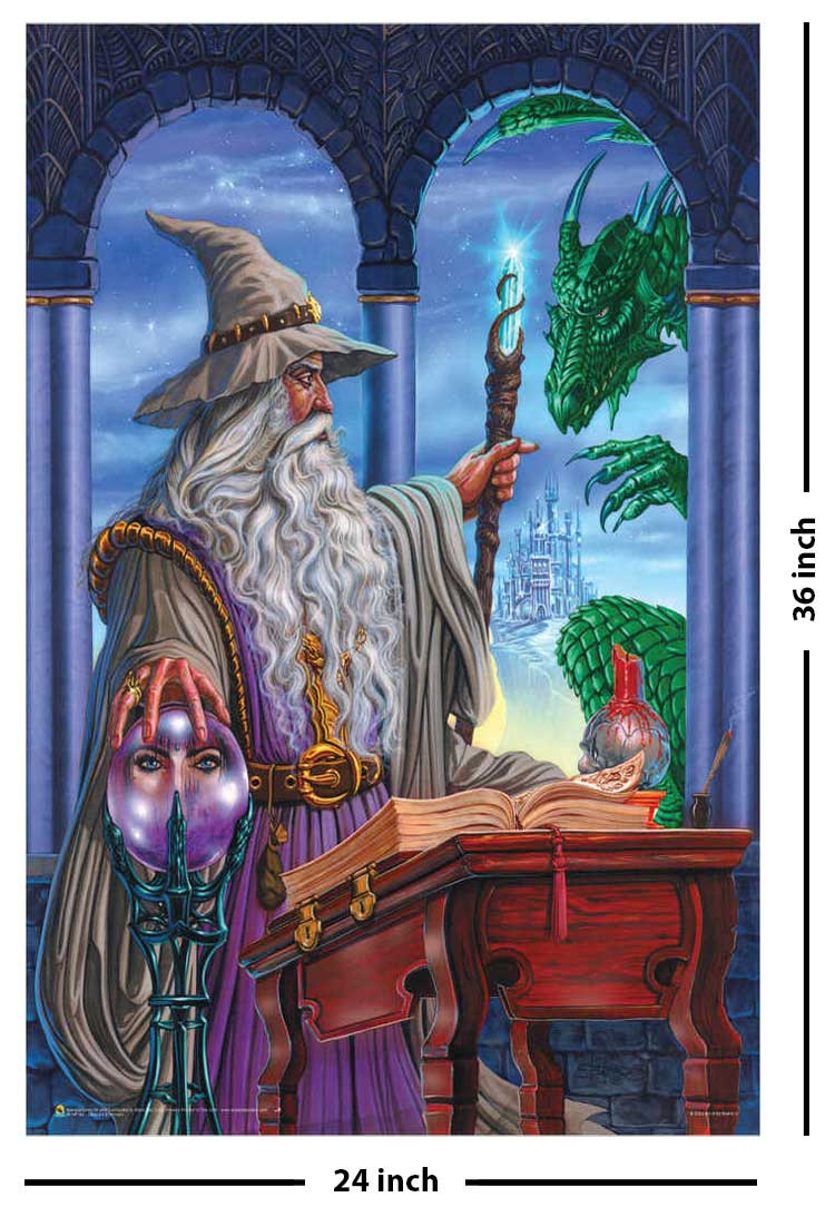 Wizard Emissary by Ed Beard Non-Flocked Blacklight Poster - 24" x 36"
