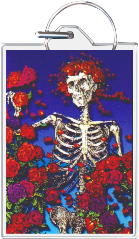 Grateful Dead Skeleton Keychain - Blacklight.com
