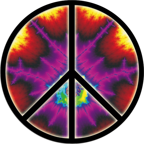 Peace Explosion - Sticker - 2 5/8" Round