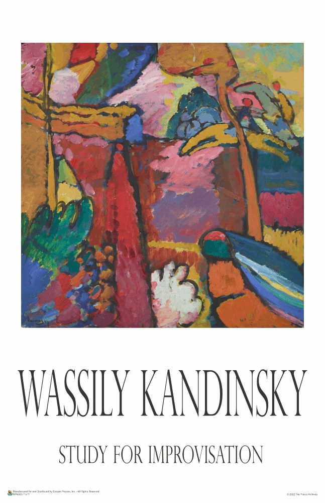 Wassily Kandinsky - Study for Improvisation Poster 11" x 17 ...