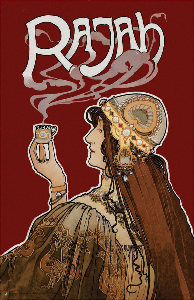 Rajah Coffee by Henri Privat-Livemont Mini Poster 11" x 17 ...