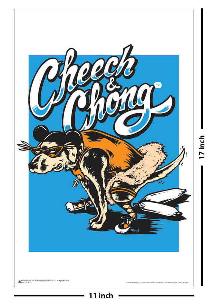 Cheech & Chong Dog Mini Poster 11" x 17" - Blacklight.com