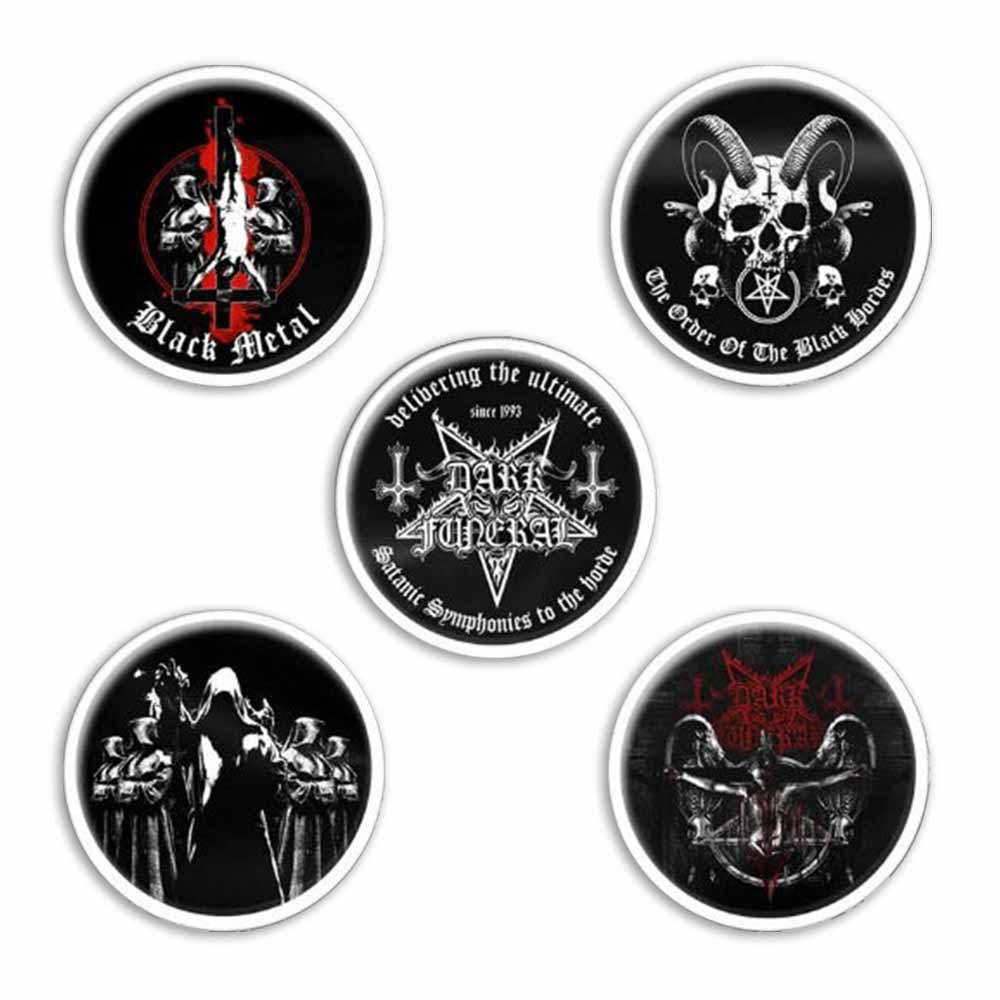 Dark Funeral Button Badge Set (Set of 5)