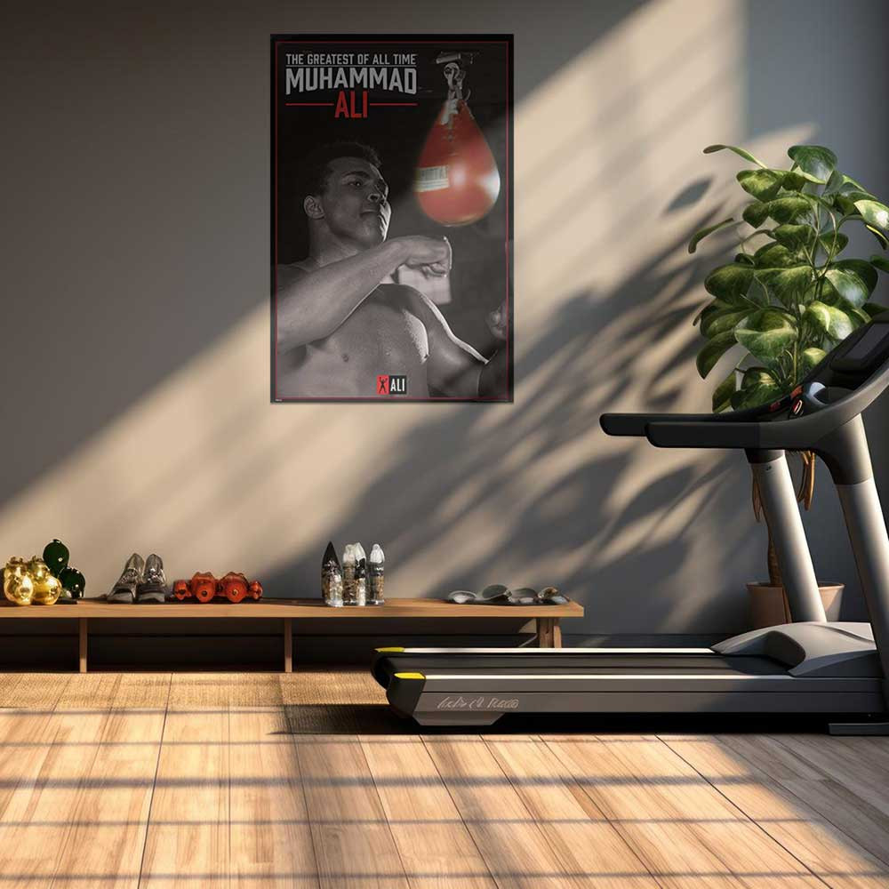 Muhammad Ali Punching Bag Poster - 24" x 36" - Blacklight.com
