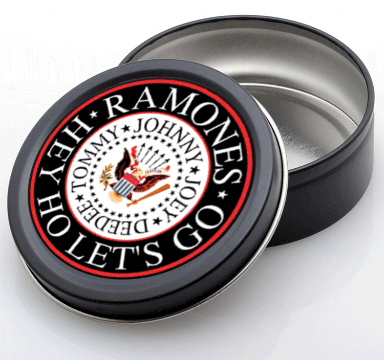 Stash Tins - Ramones Eagle Logo 3.5" Round Storage Container