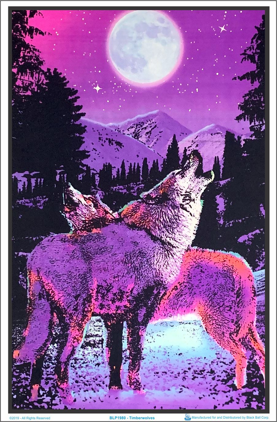 Jungle Tiger Blacklight Poster 23 x 35 - Blacklight.com