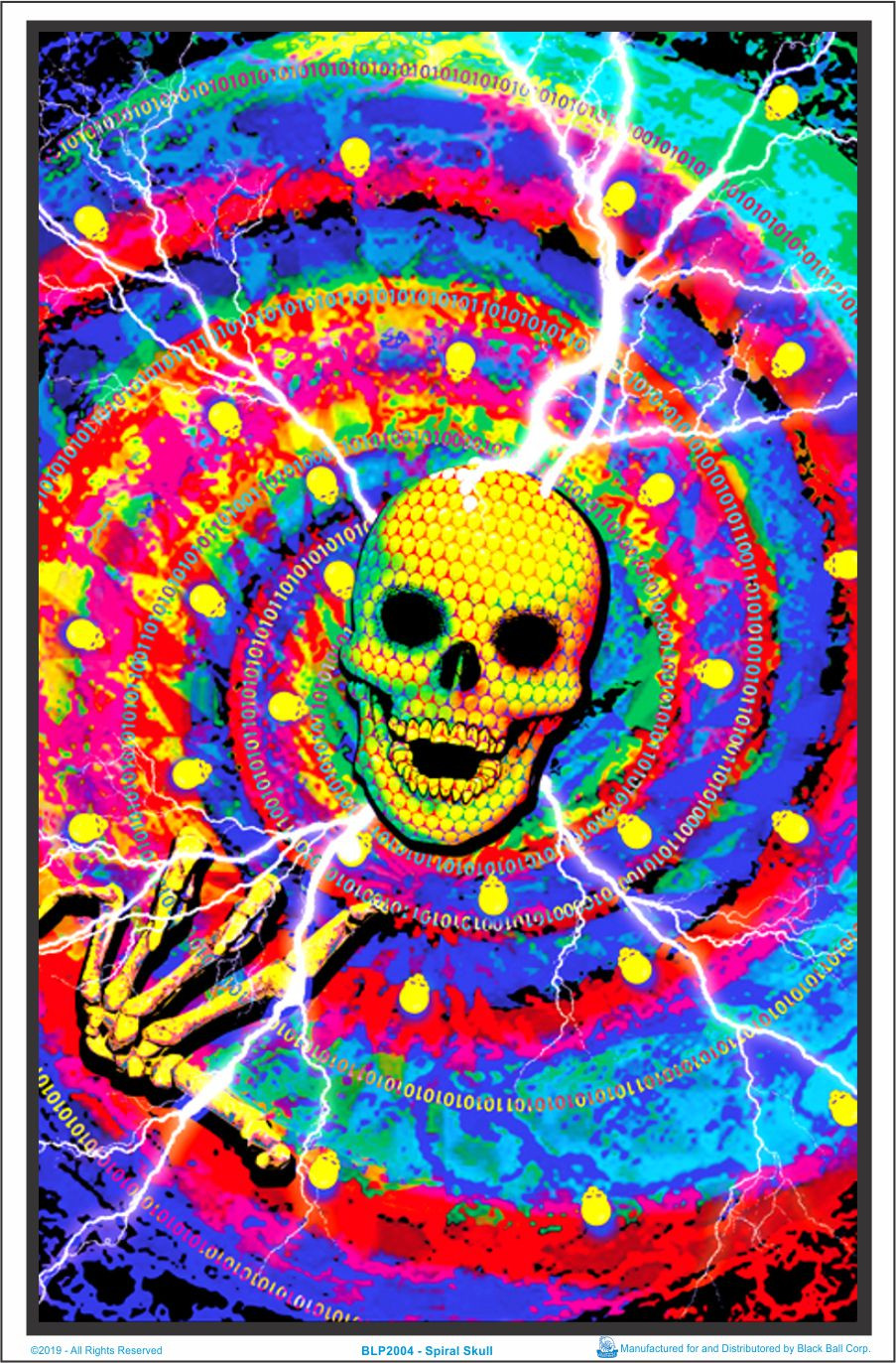 Blacklight & Glow Zone - Blacklight Posters - Flocked - Horror & Skulls ...
