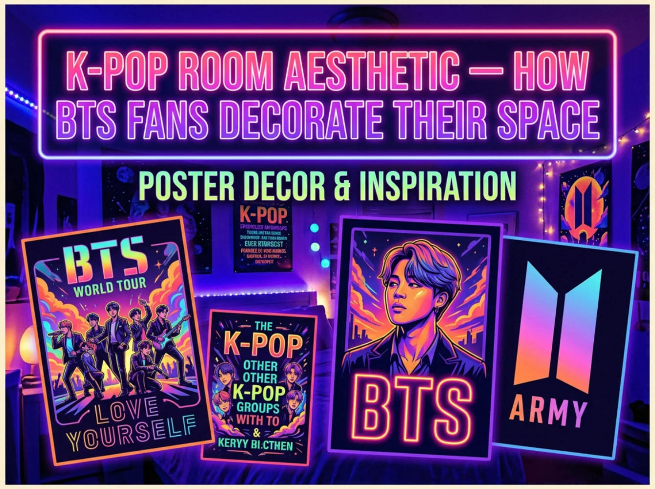 K-Pop Room Aesthetic — How BTS Fans Decorate Their Space - Blacklight.com