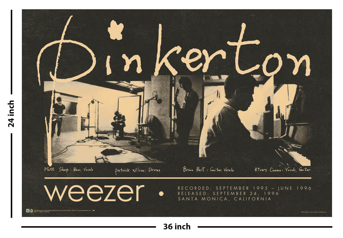 Weezer - Pinkerton Group Poster 36" x 24" - Blacklight.com