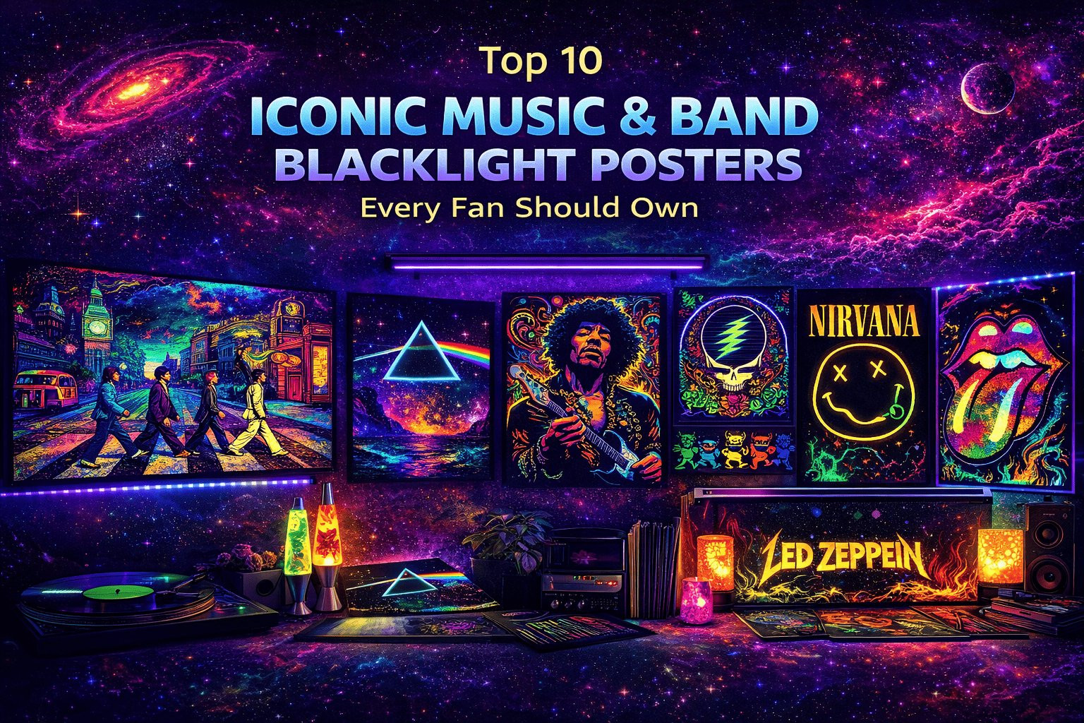 Top 10 Iconic Music & Band Blacklight Posters Every Fan Should Own ...
