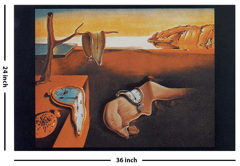Dali - Persistence of Memory Poster - 36" x 24" - Blacklight.com