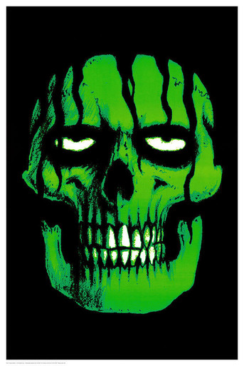 Green Zombie Non-Flocked Blacklight Poster 24" X 36" - Blacklight.com