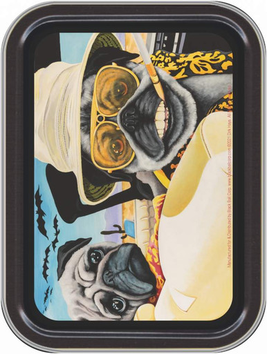 Stash Tins - Fear Pugs Storage Container 4.37" L x 3.5" W x 1" H ...