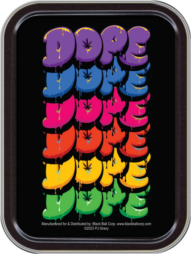 Stash Tins - Dope - 4.37" L x 3.5" W x 1" H