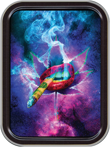 Stash Tins - Cosmic High by Daveed Benito - 4.37" L x 3.5" W x 1" H