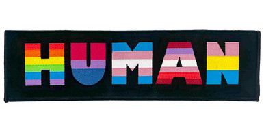 Human - Woven Patch - Super Strip - 8" x 2"