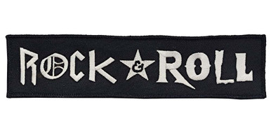 Rock N Roll - Embroidered Patch - Super Strip - 8" x 2"
