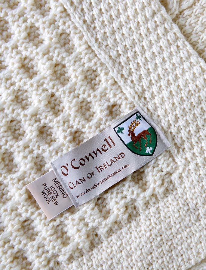 O'Connell Clan Throw, Wool Throw, Irish Throw, Throw Over, Sofa Throw