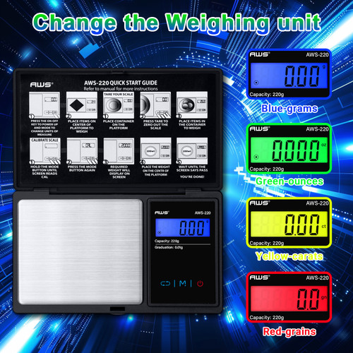 American Weigh Scales AWS 220g Digital Pocket Series Scales
