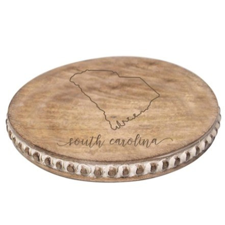 South Carolina Round Beaded Board - McClard's Gifts